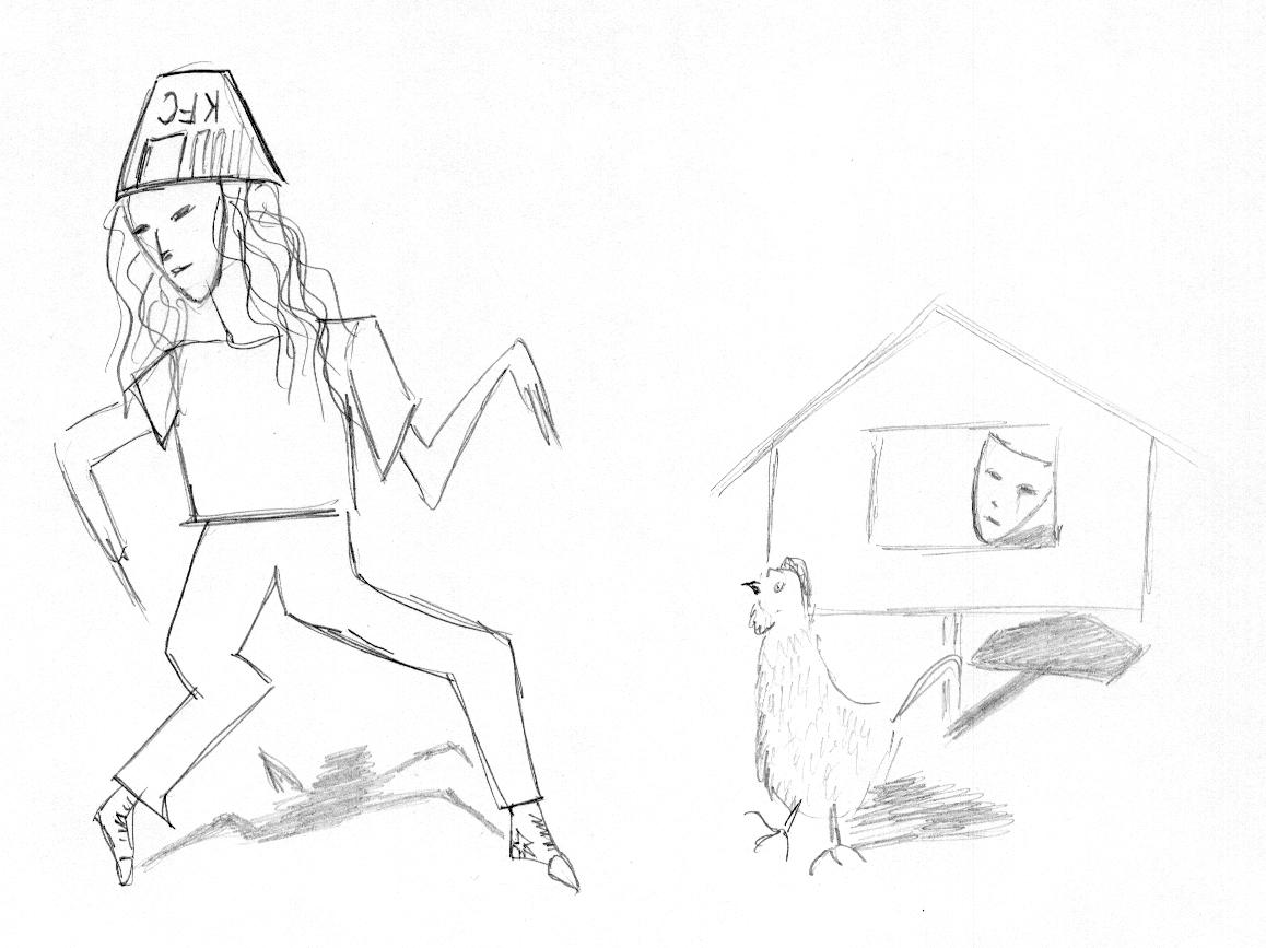 Buckethead art by Julien