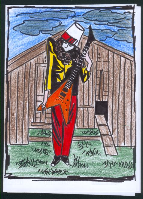 Buckethead art by Julien