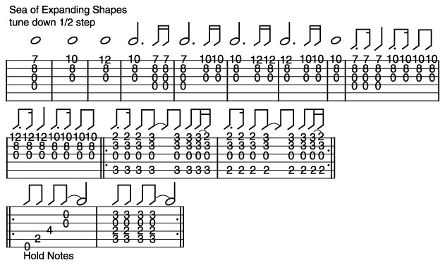 Sea of Expanding Shapes